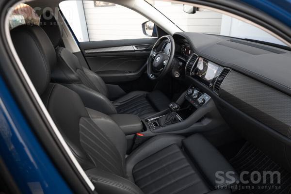 Blue Skoda Kodiaq 2022 in Jelgava, with an engine capacity of 2.00 L and mileage of 137 thousand km for 26050 €, photo 9 on AUTOMOTO.COM.LV
