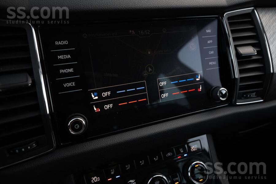 Синий Шкода Kodiaq 2022 в Елгава, объемом двигателя 2.00 л и пробегом 137 тыс. км за 26050 €, фото 13 на AUTOMOTO.COM.LV