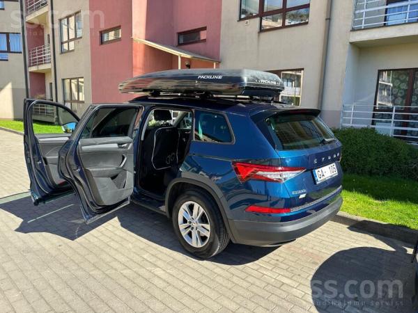 Blue Skoda Kodiaq 2022 in Riga, with an engine capacity of 1.50 L and mileage of 65 thousand km for 23500 €, photo 4 on AUTOMOTO.COM.LV