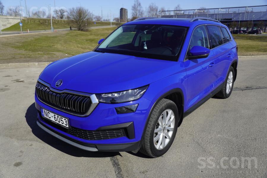 Синий Шкода Kodiaq 2022 в Рига, объемом двигателя 2.00 л и пробегом 57 тыс. км за 27000 €, фото 1 на AUTOMOTO.COM.LV