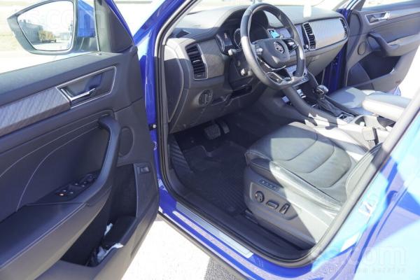 Blue Skoda Kodiaq 2022 in Riga, with an engine capacity of 2.00 L and mileage of 57 thousand km for 27000 €, photo 5 on AUTOMOTO.COM.LV