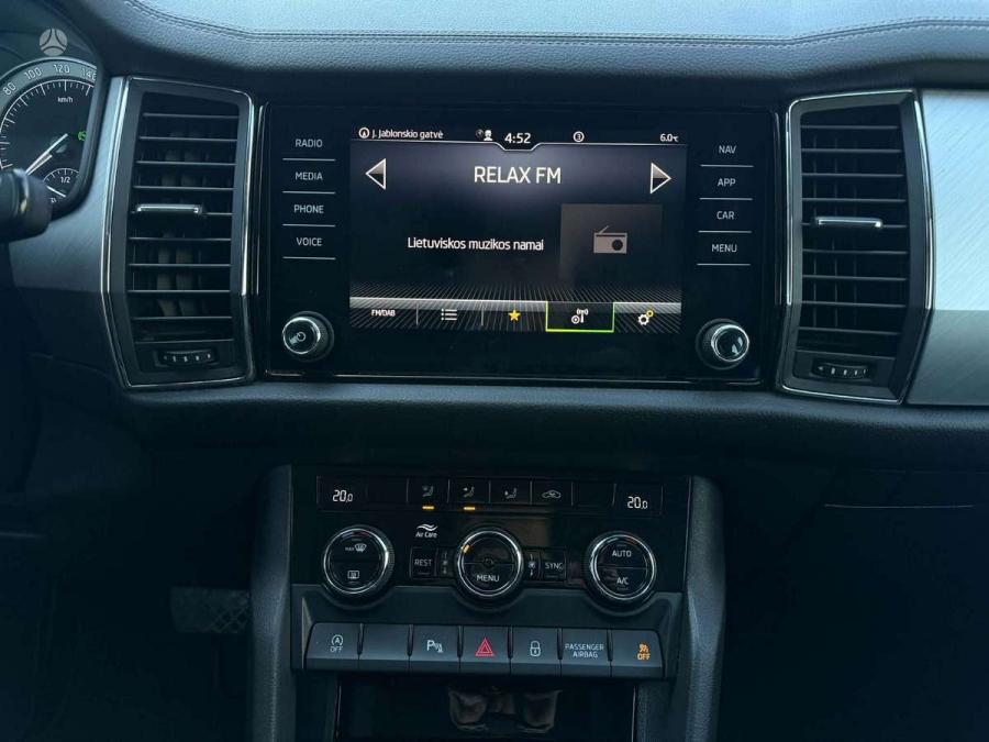 Zils Skoda Kodiaq 2022 Viļņa, ar dzinēja tilpumu 1.97 L un nobraukumu 151 tūkst. km par 19990 €, foto 29 vietnē AUTOMOTO.COM.LV