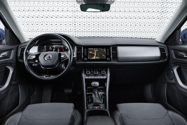Blue Skoda Kodiaq 2022 in Marupe, with an engine capacity of 2.00 L and mileage of 147 thousand km for 27850 €, photo 6 on AUTOMOTO.COM.LV