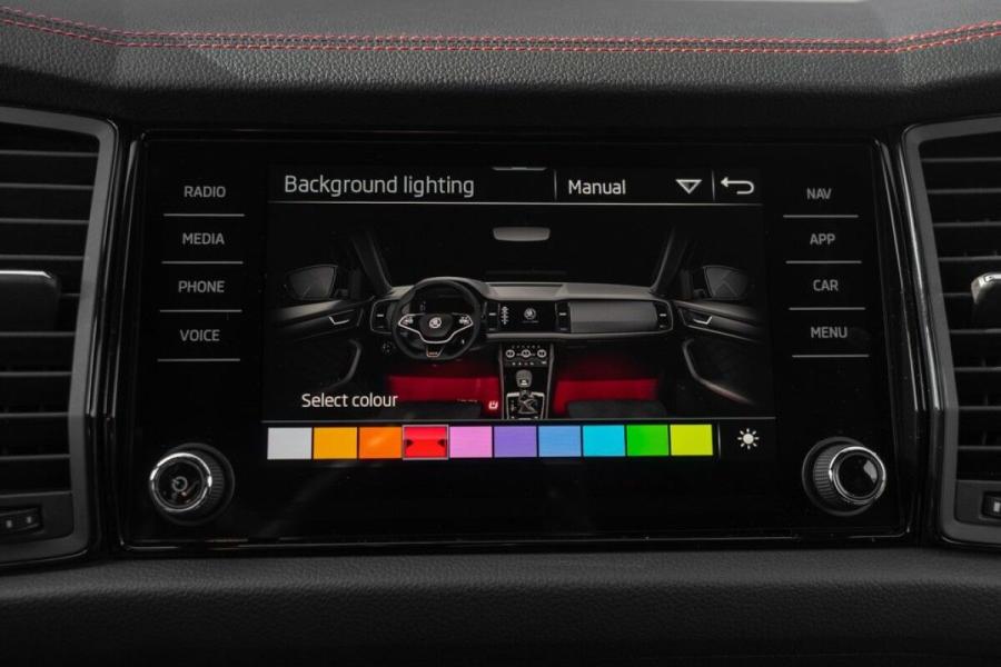 Синий Шкода Kodiaq 2022 в Вильнюс, объемом двигателя 2.00 л и пробегом 41 тыс. км за 36750 €, фото 15 на AUTOMOTO.COM.LV