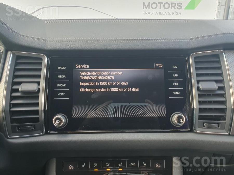 Zils Skoda Kodiaq 2022 Rīga, ar dzinēja tilpumu 1.50 L un nobraukumu 87 tūkst. km par 27500 €, foto 26 vietnē AUTOMOTO.COM.LV