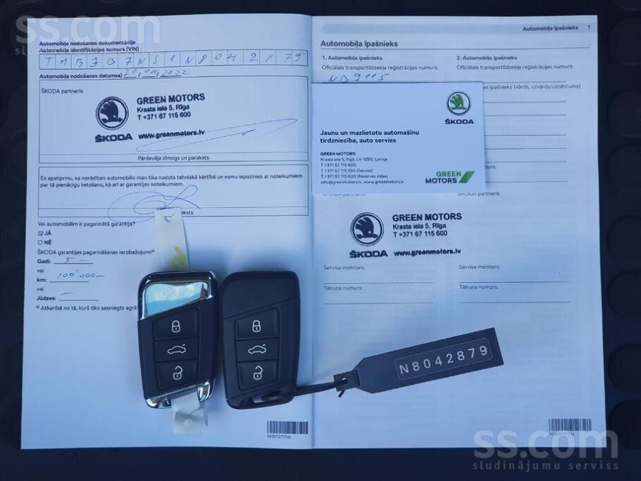 Zils Skoda Kodiaq 2022 Rīga, ar dzinēja tilpumu 1.50 L un nobraukumu 87 tūkst. km par 27500 €, foto 36 vietnē AUTOMOTO.COM.LV