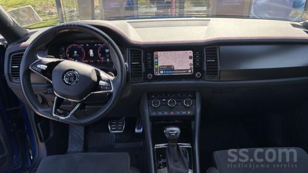 Blue Skoda Kodiaq 2022 in Riga, with an engine capacity of 2.00 L and mileage of 48 thousand km for 34000 €, photo 10 on AUTOMOTO.COM.LV