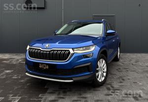 Blue Skoda Kodiaq 2022 in Riga, with an engine capacity of 2.00 L and mileage of 145 thousand km for 27400 €, photo  on AUTOMOTO.COM.LV