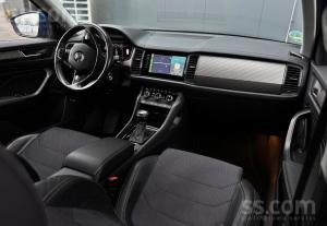 Blue Skoda Kodiaq 2022 in Riga, with an engine capacity of 2.00 L and mileage of 145 thousand km for 27400 €, photo 8 on AUTOMOTO.COM.LV