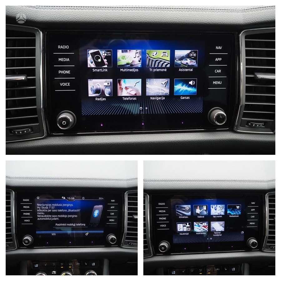 Синий Шкода Kodiaq 2022 в Вильнюс, объемом двигателя 1.98 л и пробегом 131 тыс. км за 28950 €, фото 19 на AUTOMOTO.COM.LV