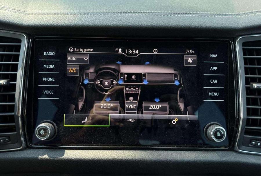 Zils Skoda Kodiaq 2022 Viļņa, ar dzinēja tilpumu 1.97 L un nobraukumu 151 tūkst. km par 19990 €, foto 37 vietnē AUTOMOTO.COM.LV