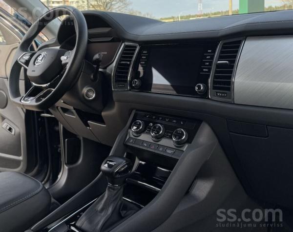 Blue Skoda Kodiaq 2022 in Riga, with an engine capacity of 2.00 L and mileage of 88 thousand km for 26900 €, photo 9 on AUTOMOTO.COM.LV