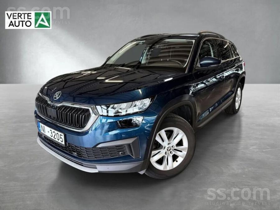 Blue Skoda Kodiaq 2022 in Riga, with an engine capacity of 1.50 L and mileage of 89 thousand km for 24500 €, photo 1 on AUTOMOTO.COM.LV