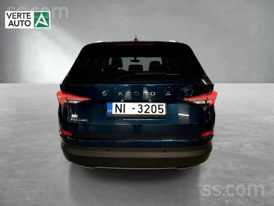 Blue Skoda Kodiaq 2022 in Riga, with an engine capacity of 1.50 L and mileage of 89 thousand km for 24500 €, photo 6 on AUTOMOTO.COM.LV