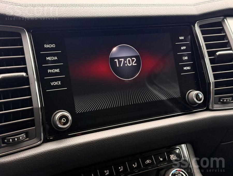 Blue Skoda Kodiaq 2022 in Riga, with an engine capacity of 1.50 L and mileage of 89 thousand km for 24500 €, photo 16 on AUTOMOTO.COM.LV