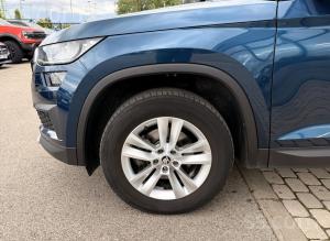 Blue Skoda Kodiaq 2022 in Riga, with an engine capacity of 1.50 L and mileage of 89 thousand km for 24500 €, photo 26 on AUTOMOTO.COM.LV