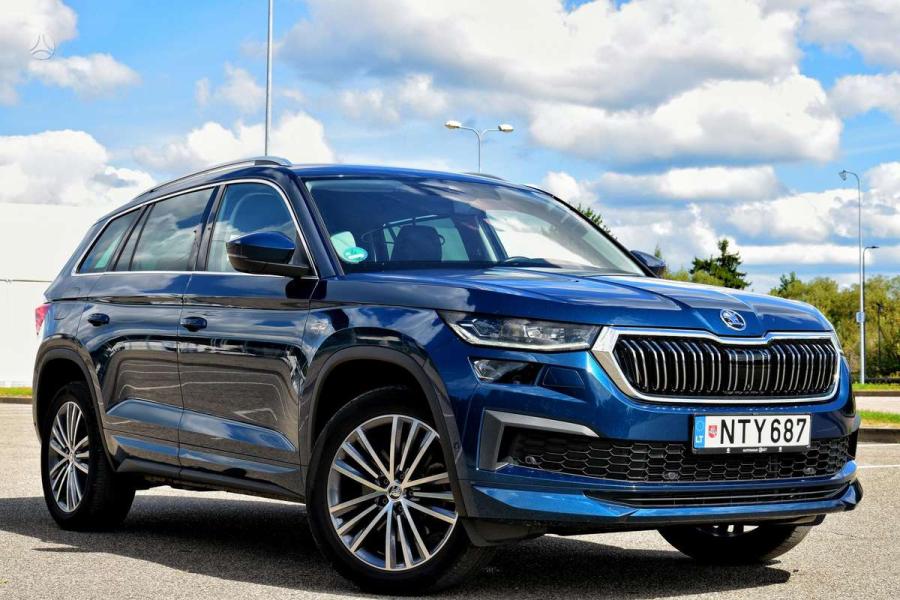 Синий Шкода Kodiaq 2022 в Вильнюс, объемом двигателя 1.97 л и пробегом 86 тыс. км за 27500 €, фото 1 на AUTOMOTO.COM.LV