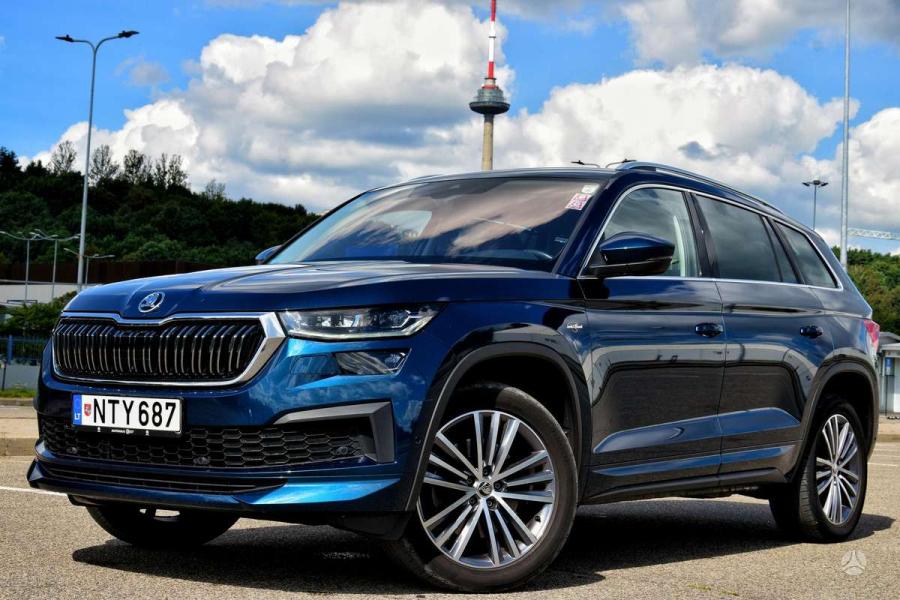 Синий Шкода Kodiaq 2022 в Вильнюс, объемом двигателя 1.97 л и пробегом 86 тыс. км за 27500 €, фото 3 на AUTOMOTO.COM.LV