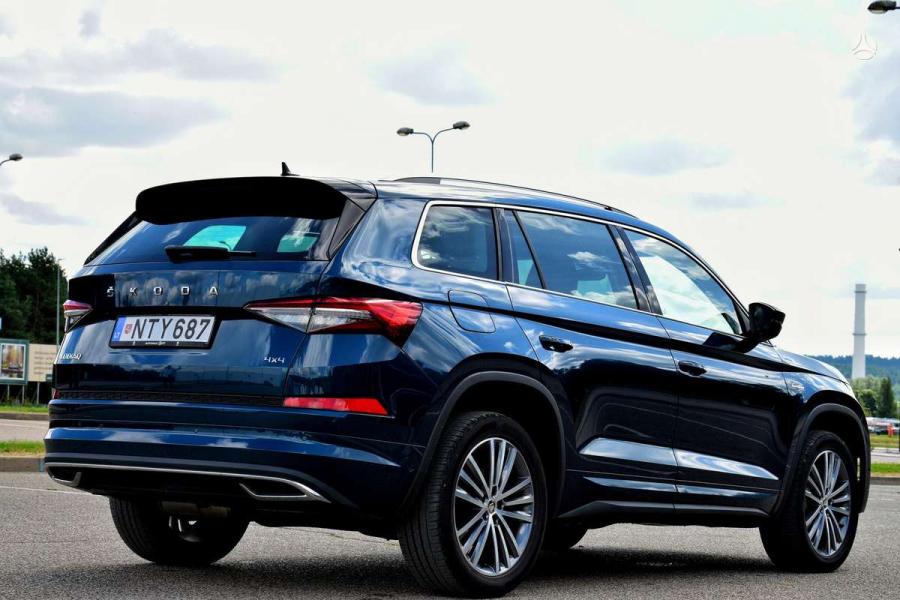Синий Шкода Kodiaq 2022 в Вильнюс, объемом двигателя 1.97 л и пробегом 86 тыс. км за 27500 €, фото 5 на AUTOMOTO.COM.LV