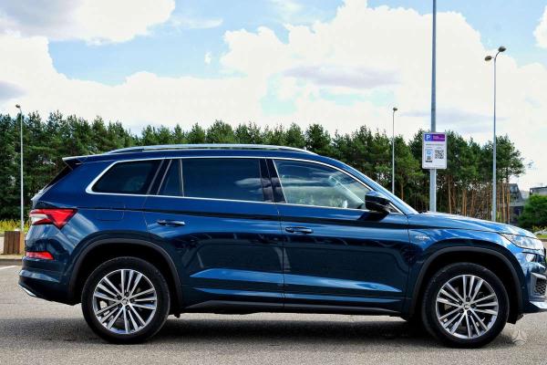 Blue Skoda Kodiaq 2022 in Vilnius, with an engine capacity of 1.97 L and mileage of 86 thousand km for 27500 €, photo 6 on AUTOMOTO.COM.LV