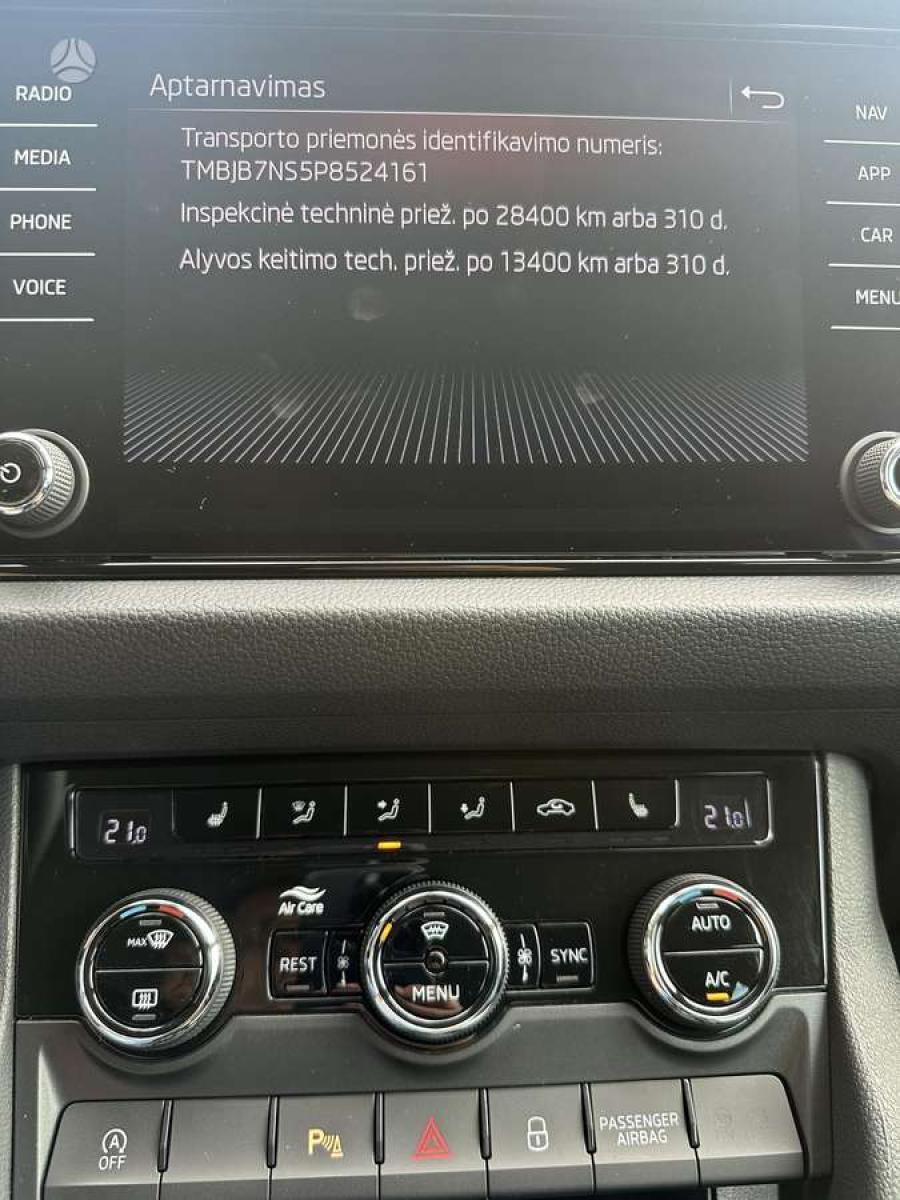 Синий Шкода Kodiaq 2022 в Клайпеда, объемом двигателя 1.50 л и пробегом 112 тыс. км за 25800 €, фото 29 на AUTOMOTO.COM.LV