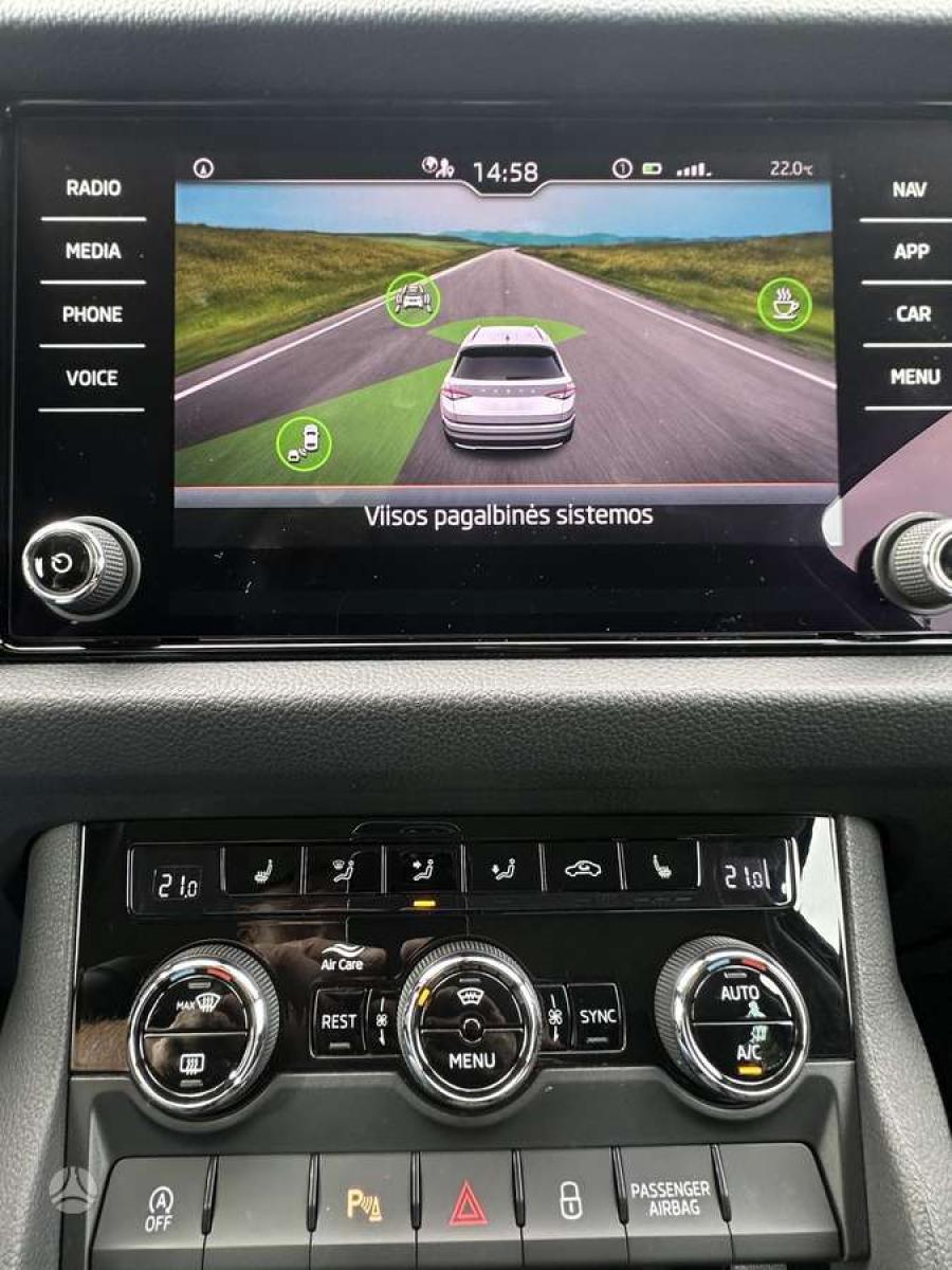 Синий Шкода Kodiaq 2022 в Клайпеда, объемом двигателя 1.50 л и пробегом 112 тыс. км за 25800 €, фото 31 на AUTOMOTO.COM.LV
