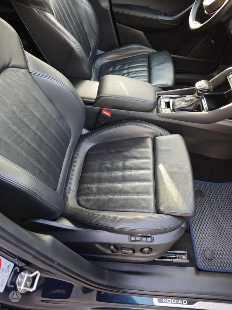 Blue Skoda Kodiaq 2022 in Telschi, with an engine capacity of 1.97 L and mileage of 256 thousand km for 24000 €, photo 6 on AUTOMOTO.COM.LV