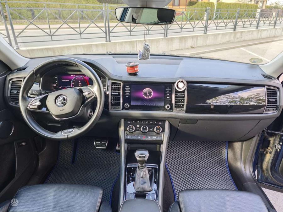 Blue Skoda Kodiaq 2022 in Telschi, with an engine capacity of 1.97 L and mileage of 256 thousand km for 24000 €, photo 10 on AUTOMOTO.COM.LV