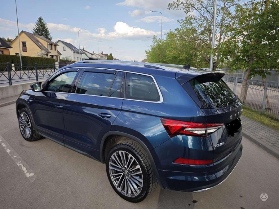 Blue Skoda Kodiaq 2022 in Telschi, with an engine capacity of 1.97 L and mileage of 256 thousand km for 24000 €, photo 19 on AUTOMOTO.COM.LV