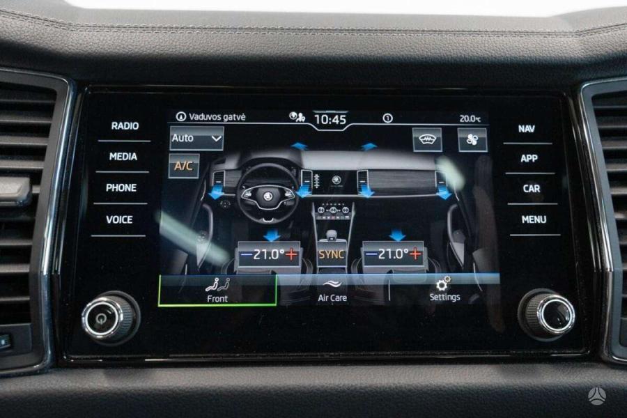 Zils Skoda Kodiaq 2022 Viļņa, ar dzinēja tilpumu 2.00 L un nobraukumu 152 tūkst. km par 25800 €, foto 16 vietnē AUTOMOTO.COM.LV