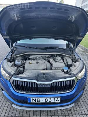 Blue Skoda Kodiaq 2022 in Riga, with an engine capacity of 1.50 L and mileage of 77 thousand km for 23500 €, photo 13 on AUTOMOTO.COM.LV