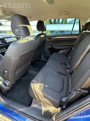 Blue Skoda Kodiaq 2022 in Riga, with an engine capacity of 1.50 L and mileage of 77 thousand km for 23500 €, photo 16 on AUTOMOTO.COM.LV