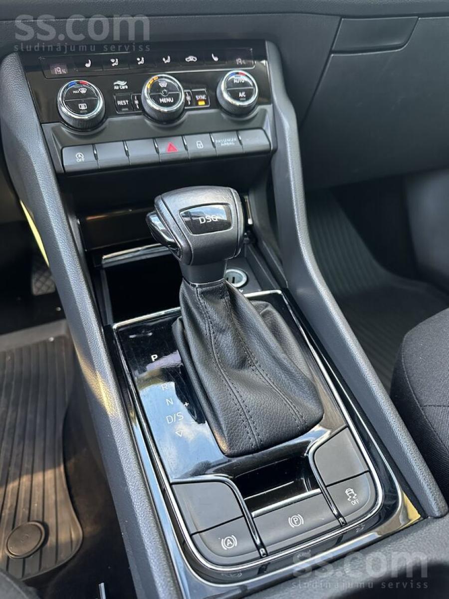 Blue Skoda Kodiaq 2022 in Riga, with an engine capacity of 1.50 L and mileage of 77 thousand km for 23500 €, photo 18 on AUTOMOTO.COM.LV