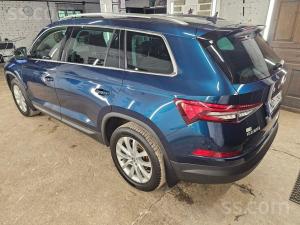 Blue Skoda Kodiaq 2022 in Jekabpils, with an engine capacity of 2.00 L and mileage of 166 thousand km for 26999 €, photo 5 on AUTOMOTO.COM.LV