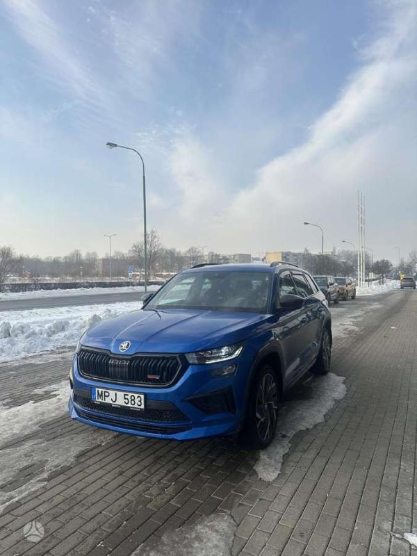 Blue Skoda Kodiaq 2023 in Klaipeda, with an engine capacity of 1.98 L and mileage of 59 thousand km for 36850 €, photo 5 on AUTOMOTO.COM.LV