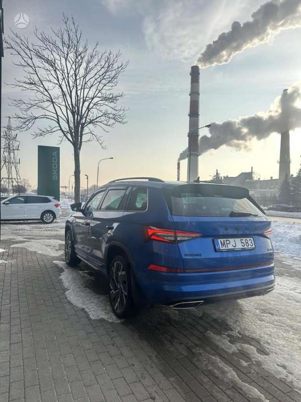 Blue Skoda Kodiaq 2023 in Klaipeda, with an engine capacity of 1.98 L and mileage of 59 thousand km for 36850 €, photo 9 on AUTOMOTO.COM.LV