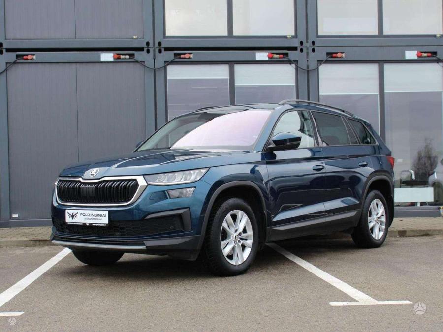 Zils Skoda Kodiaq 2023 Viļņa, ar dzinēja tilpumu 1.50 L un nobraukumu 100 tūkst. km par 26250 €, foto 1 vietnē AUTOMOTO.COM.LV