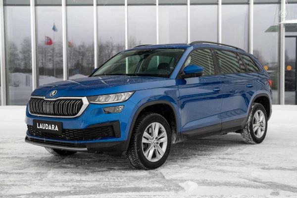 Blue Skoda Kodiaq 2023 in Vilnius, with an engine capacity of 1.97 L and mileage of 107 thousand km for 24450 €, photo 8 on AUTOMOTO.COM.LV
