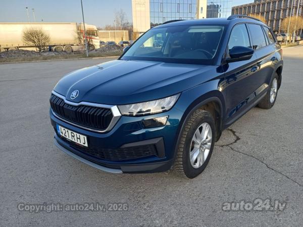 Blue Skoda Kodiaq 2023 in Tallinn, with an engine capacity of 1.50 L and mileage of 82 thousand km for 28900 €, photo 1 on AUTOMOTO.COM.LV