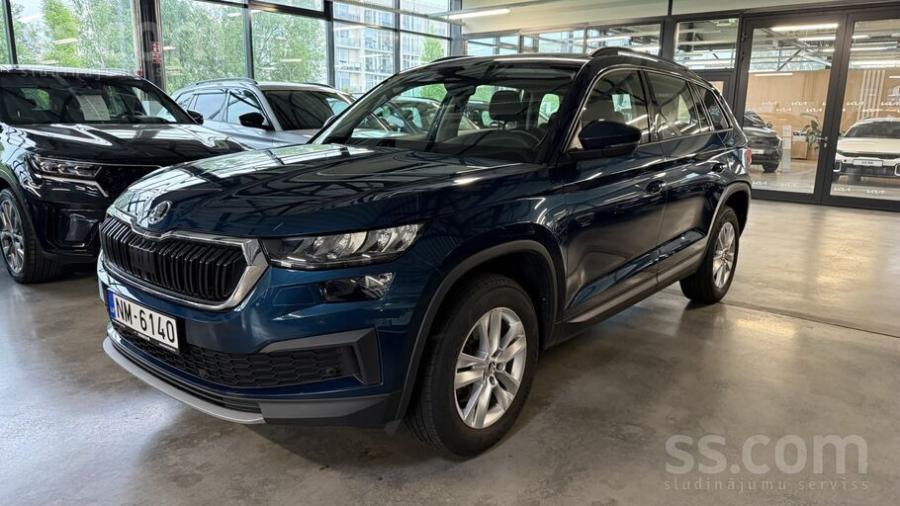 Zils Skoda Kodiaq 2023 Rīga, ar dzinēja tilpumu 2.00 L un nobraukumu 62 tūkst. km par 27900 €, foto 1 vietnē AUTOMOTO.COM.LV