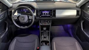 Blue Skoda Kodiaq 2023 in Riga, with an engine capacity of 2.00 L and mileage of 62 thousand km for 2790000 €, photo 16 on AUTOMOTO.COM.LV