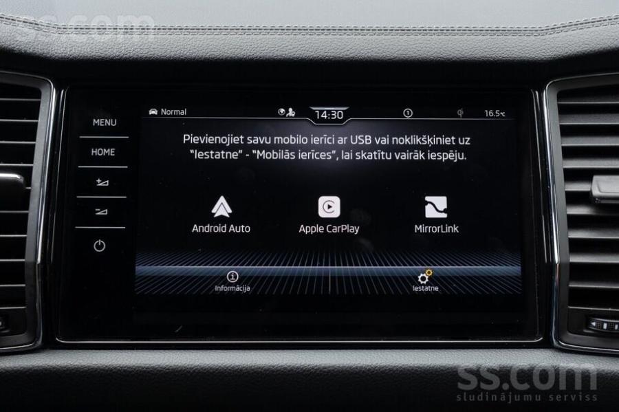 Синий Шкода Kodiaq 2023 в Рига, объемом двигателя 2.00 л и пробегом 128 тыс. км за 28500 €, фото 16 на AUTOMOTO.COM.LV