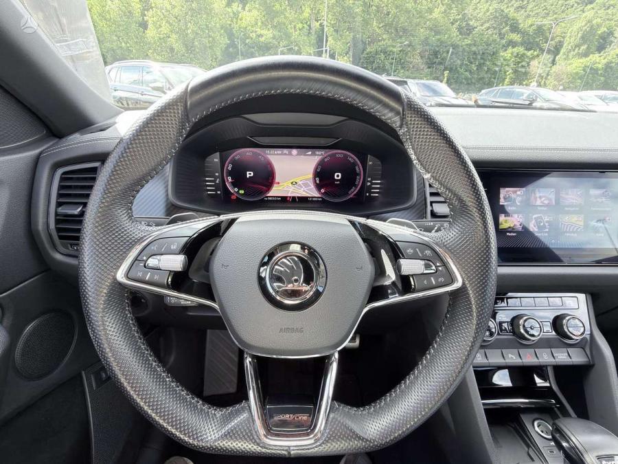 Blue Skoda Kodiaq 2023 in Vilnius, with an engine capacity of 1.97 L and mileage of 121 thousand km for 28800 €, photo 17 on AUTOMOTO.COM.LV