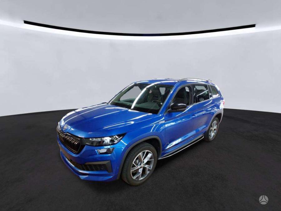 Blue Skoda Kodiaq 2023 in Vilnius, with an engine capacity of 1.97 L and mileage of 216 thousand km for 25400 €, photo 1 on AUTOMOTO.COM.LV