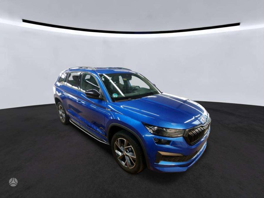Blue Skoda Kodiaq 2023 in Vilnius, with an engine capacity of 1.97 L and mileage of 216 thousand km for 25400 €, photo 3 on AUTOMOTO.COM.LV