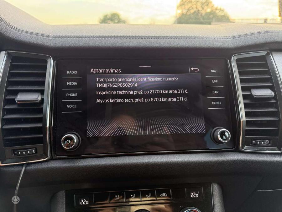 Синий Шкода Kodiaq 2023 в Таураге, объемом двигателя 1.97 л и пробегом 317 тыс. км за 17900 €, фото 25 на AUTOMOTO.COM.LV
