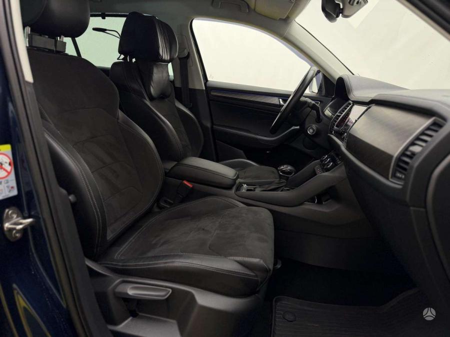 Blue Skoda Kodiaq 2023 in Vilnius, with an engine capacity of 1.98 L and mileage of 95 thousand km for 34700 €, photo 16 on AUTOMOTO.COM.LV