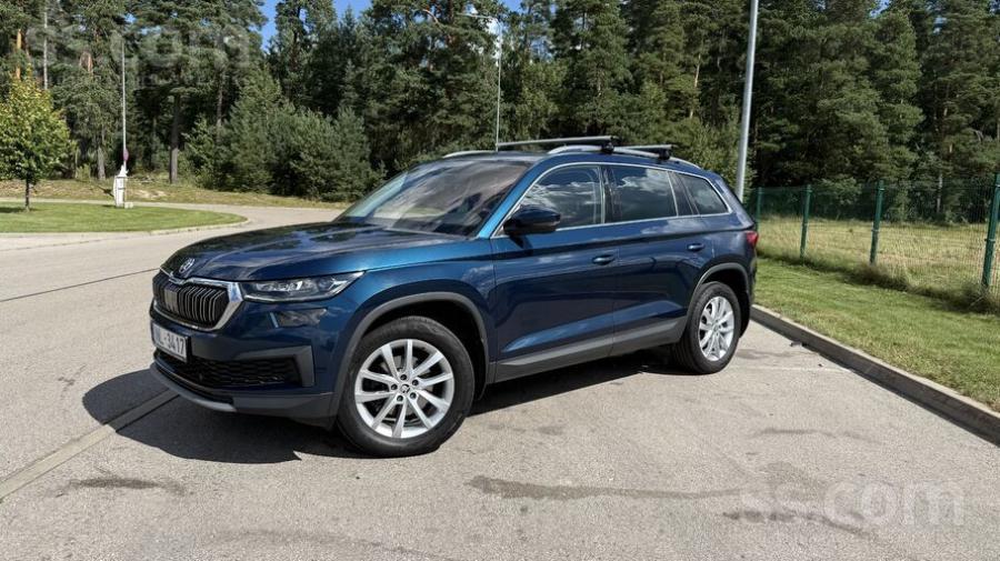 Синий Шкода Kodiaq 2023 в Рига, объемом двигателя 2.00 л и пробегом 79 тыс. км за 33800 €, фото 4 на AUTOMOTO.COM.LV