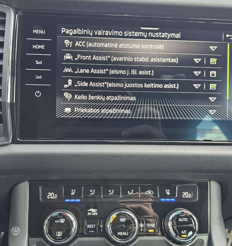 Zils Skoda Kodiaq 2023 Viļņa, ar dzinēja tilpumu 1.97 L un nobraukumu 199 tūkst. km par 26400 €, foto 20 vietnē AUTOMOTO.COM.LV