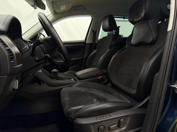 Blue Skoda Kodiaq 2023 in Vilnius, with an engine capacity of 1.98 L and mileage of 95 thousand km for 34350 €, photo 10 on AUTOMOTO.COM.LV